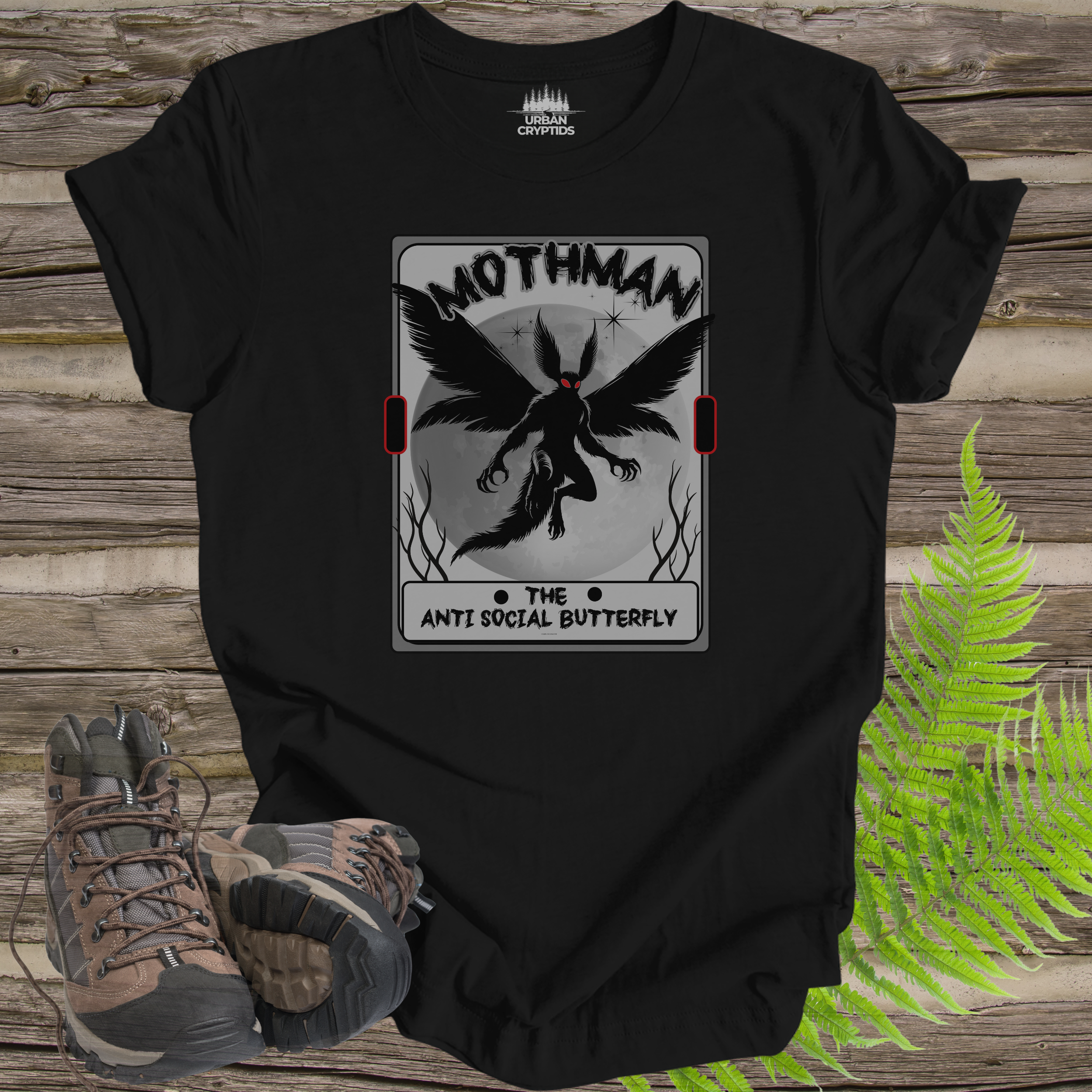 Mothman Tarot Shirt – The Anti Social Butterfly – Cryptid Tarot Card G ...