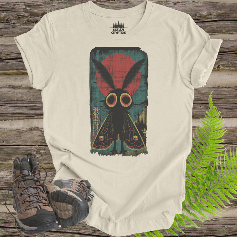 Mothman Vintage Poster T-Shirt | Cryptid Graphic Tee | Urban Cryptids